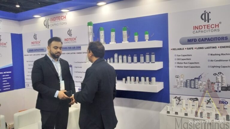 Acrex 2020, Noida, Indtech Capacitors | Masterminds Exhibitions